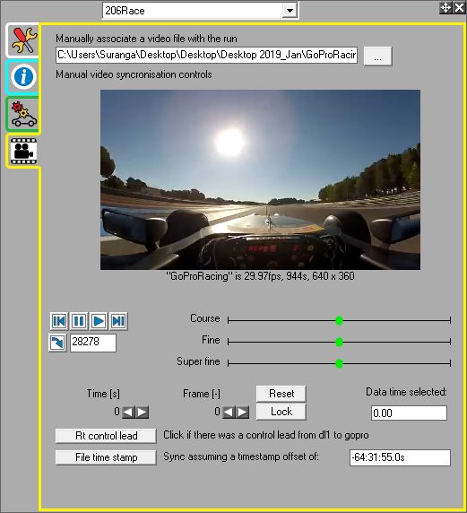 Race Technology Knowledge Base | AnalysisRunManager / VideoSetupTab